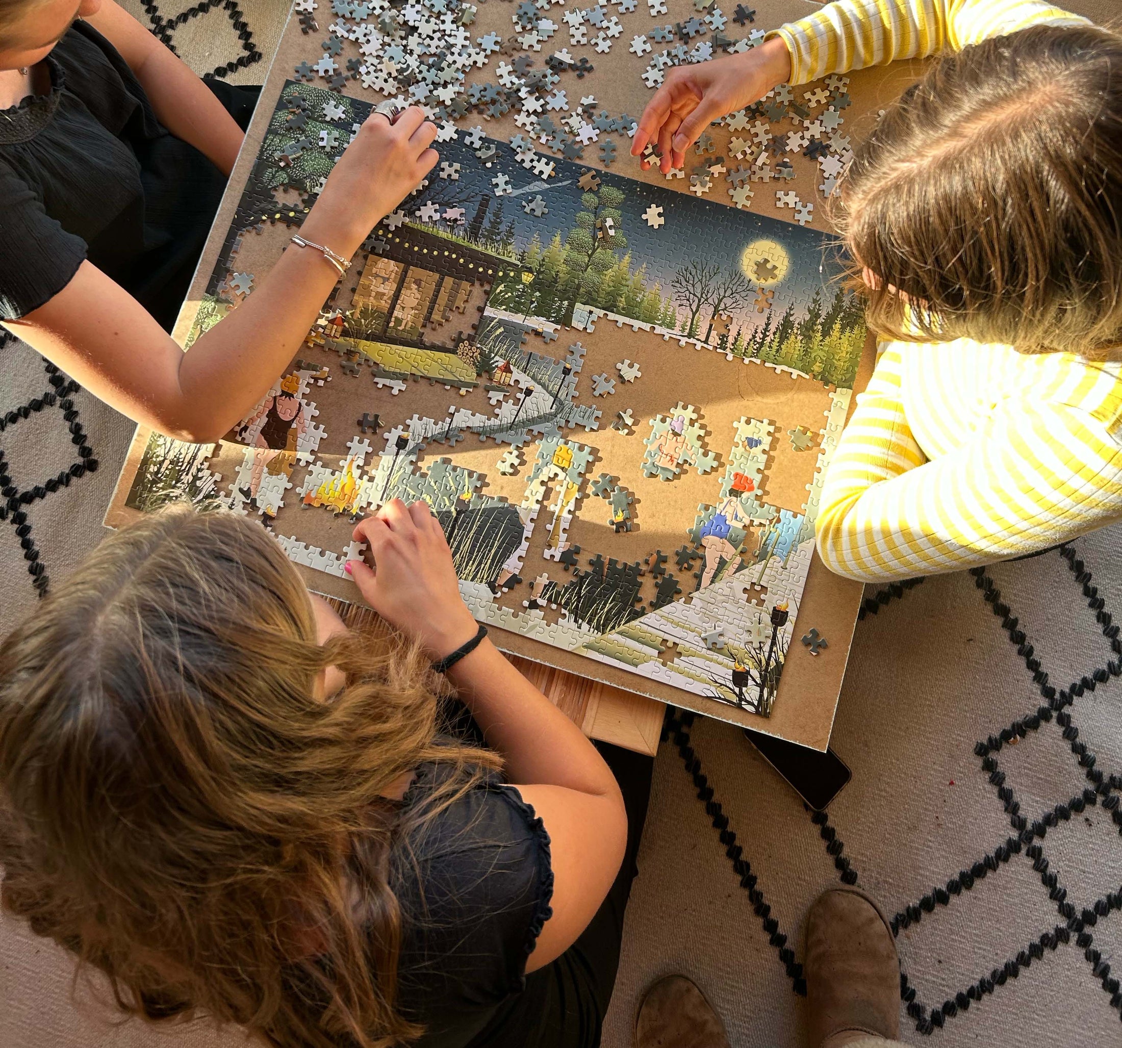 SAUNA BY THE LAKE - Jigsaw Puzzle - 1000 pieces