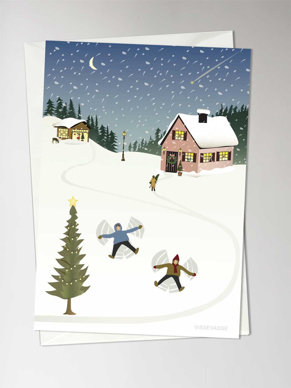 SNOW ANGELS - card