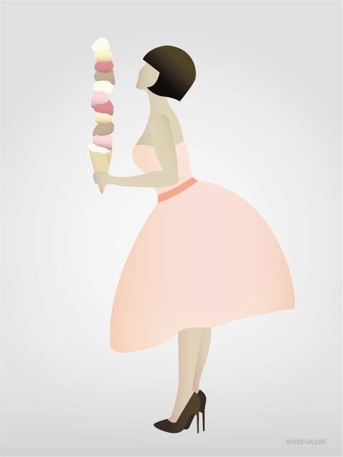 ICE CREAM LADY poster ViSSEVASSE - Buy it here!